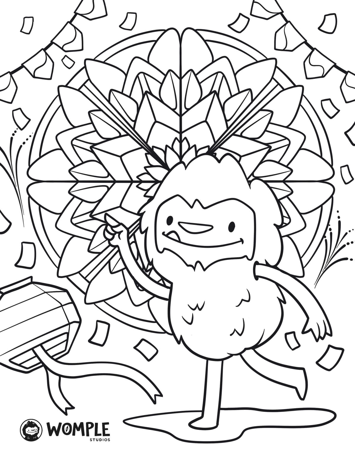 Womple Studios | Christmas Parol (Philippines) Coloring Page